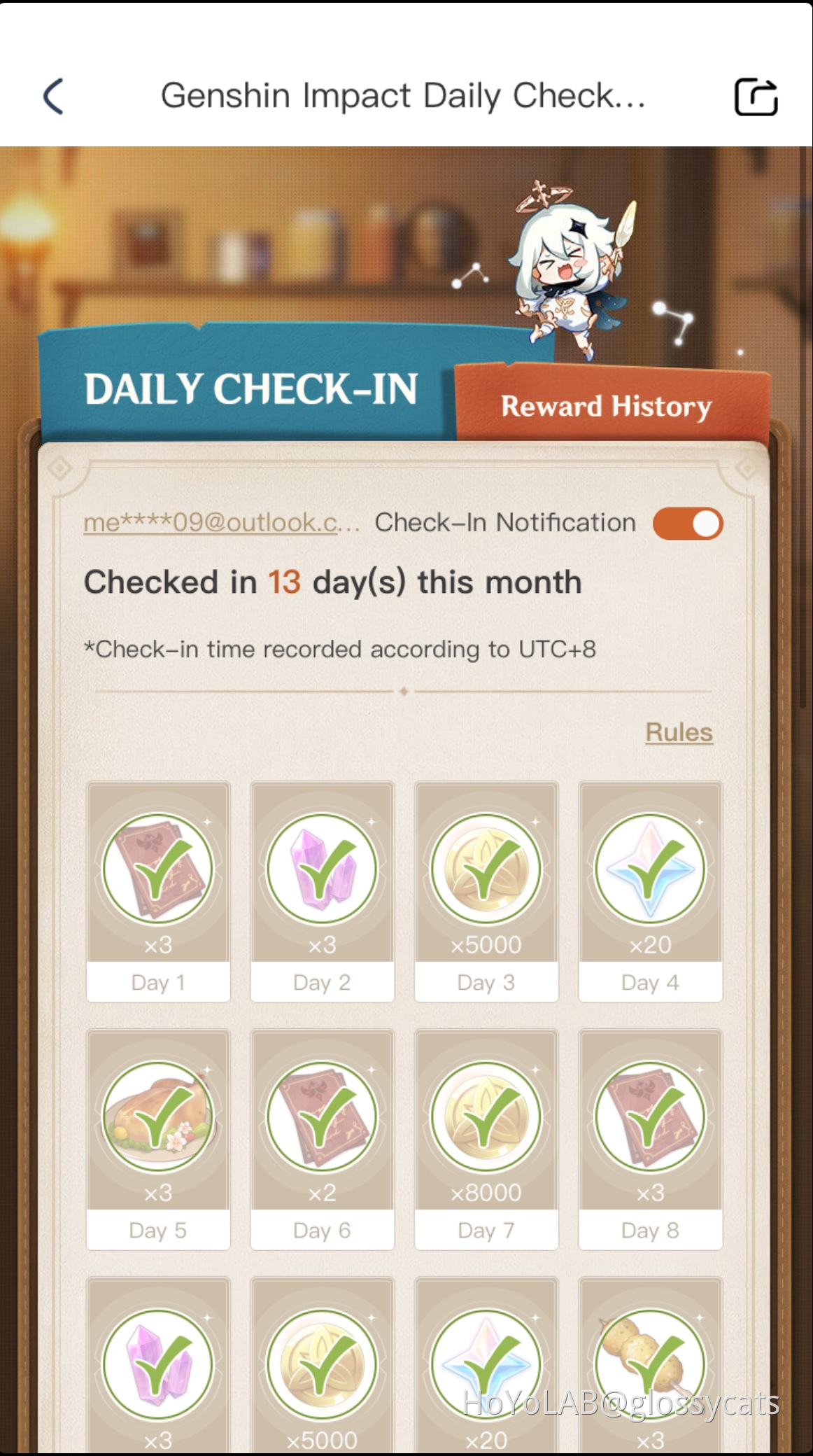 Daily Check-In Reminder Genshin Impact | HoYoLAB