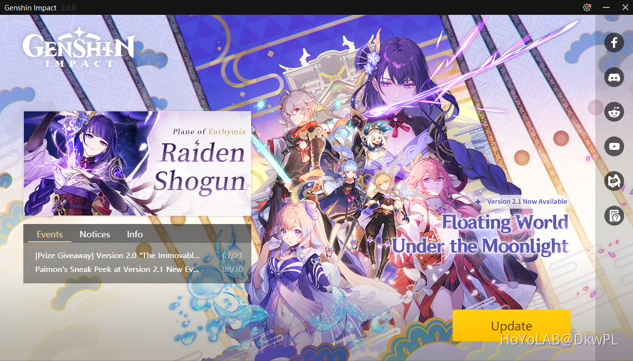 Genshin Impact Update screen Genshin Impact | HoYoLAB