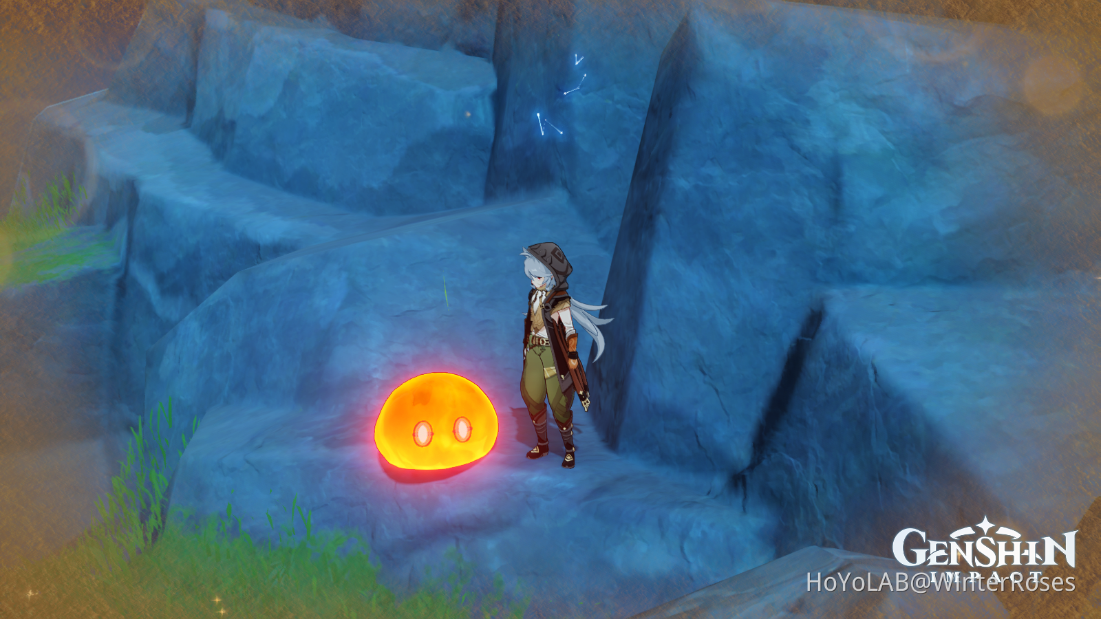 Razor and a pryo slime Genshin Impact | HoYoLAB