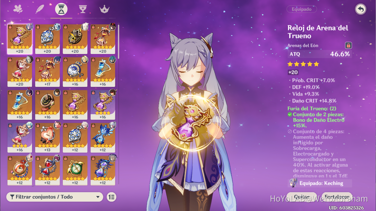 Mi build de Keching ⚡⚡⚡ | Genshin Impact | HoYoLAB