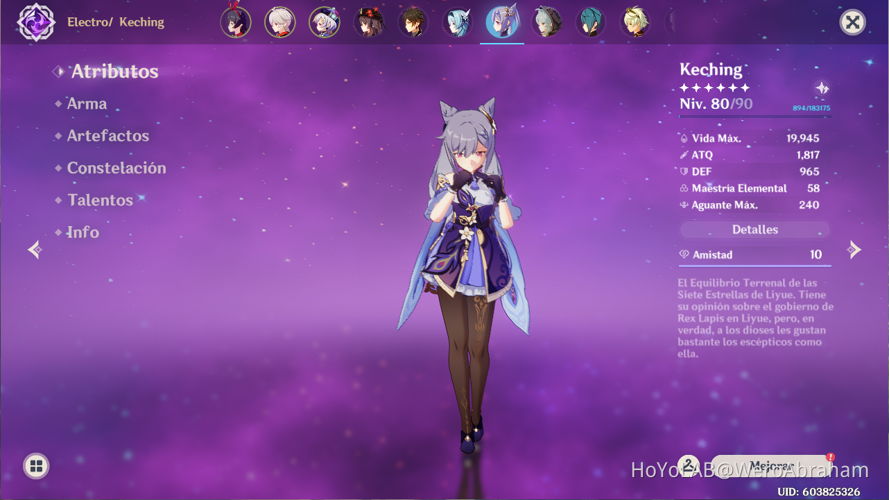 Mi build de Keching ⚡⚡⚡ Genshin Impact | HoYoLAB