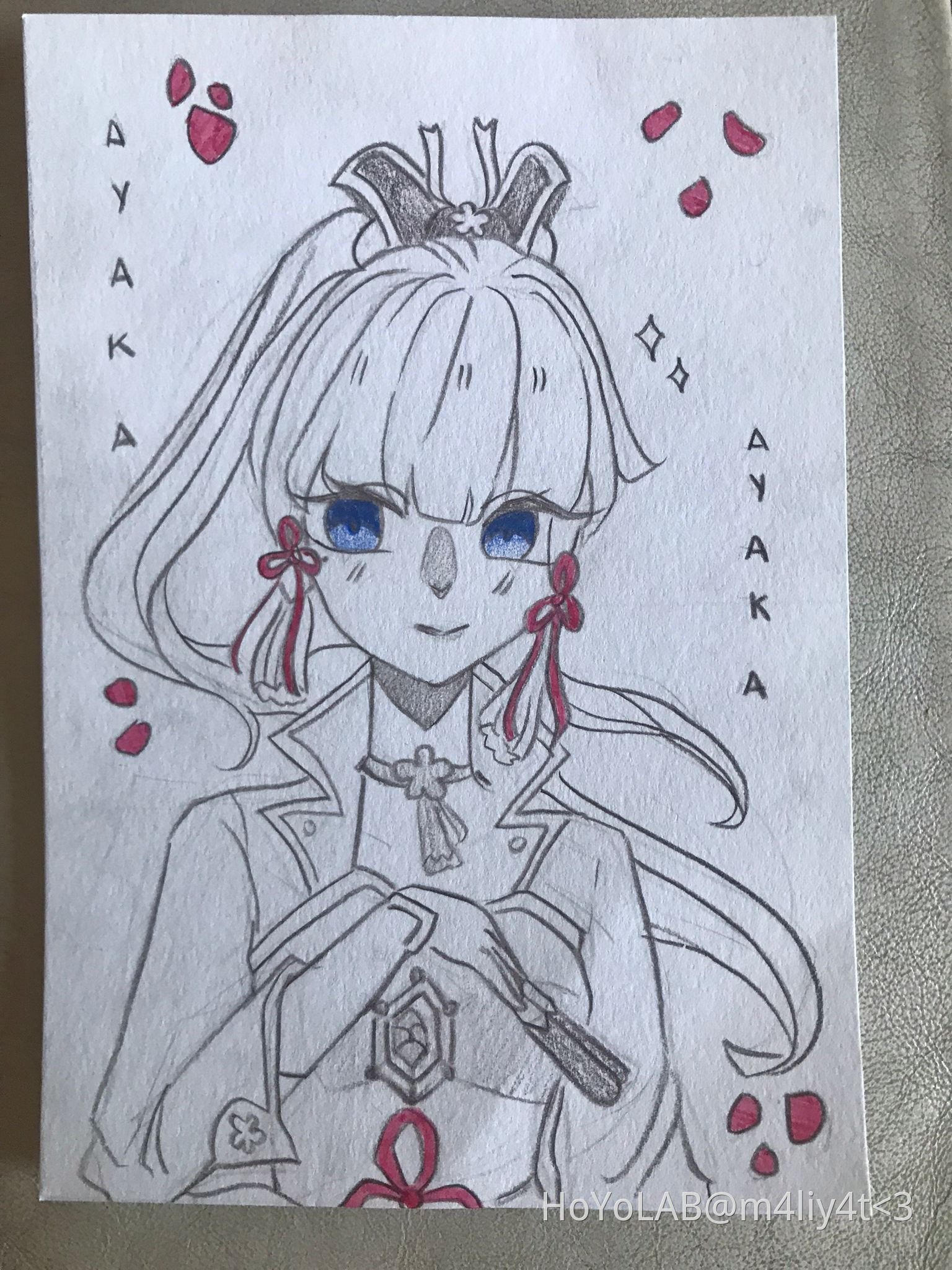 ayaka drawing! Genshin Impact | HoYoLAB