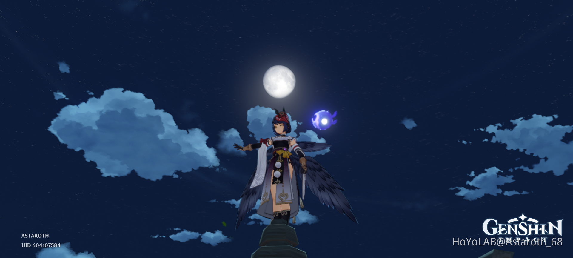 Raven under the moonlight Genshin Impact | HoYoLAB