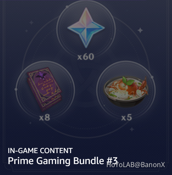 Prime Gaming Bundle #3 Ready for pickup! Genshin Impact | HoYoLAB