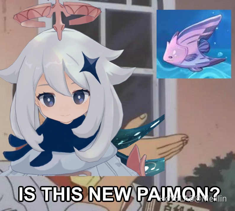 Paimon fishing meme Genshin Impact | HoYoLAB