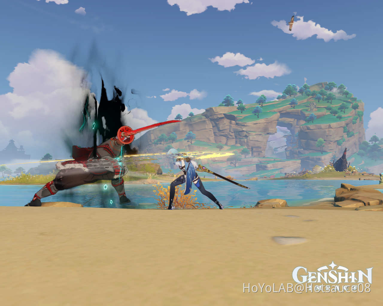 Welcome to Inazuma, Swordman From the Other Side, Eula-juurou ...