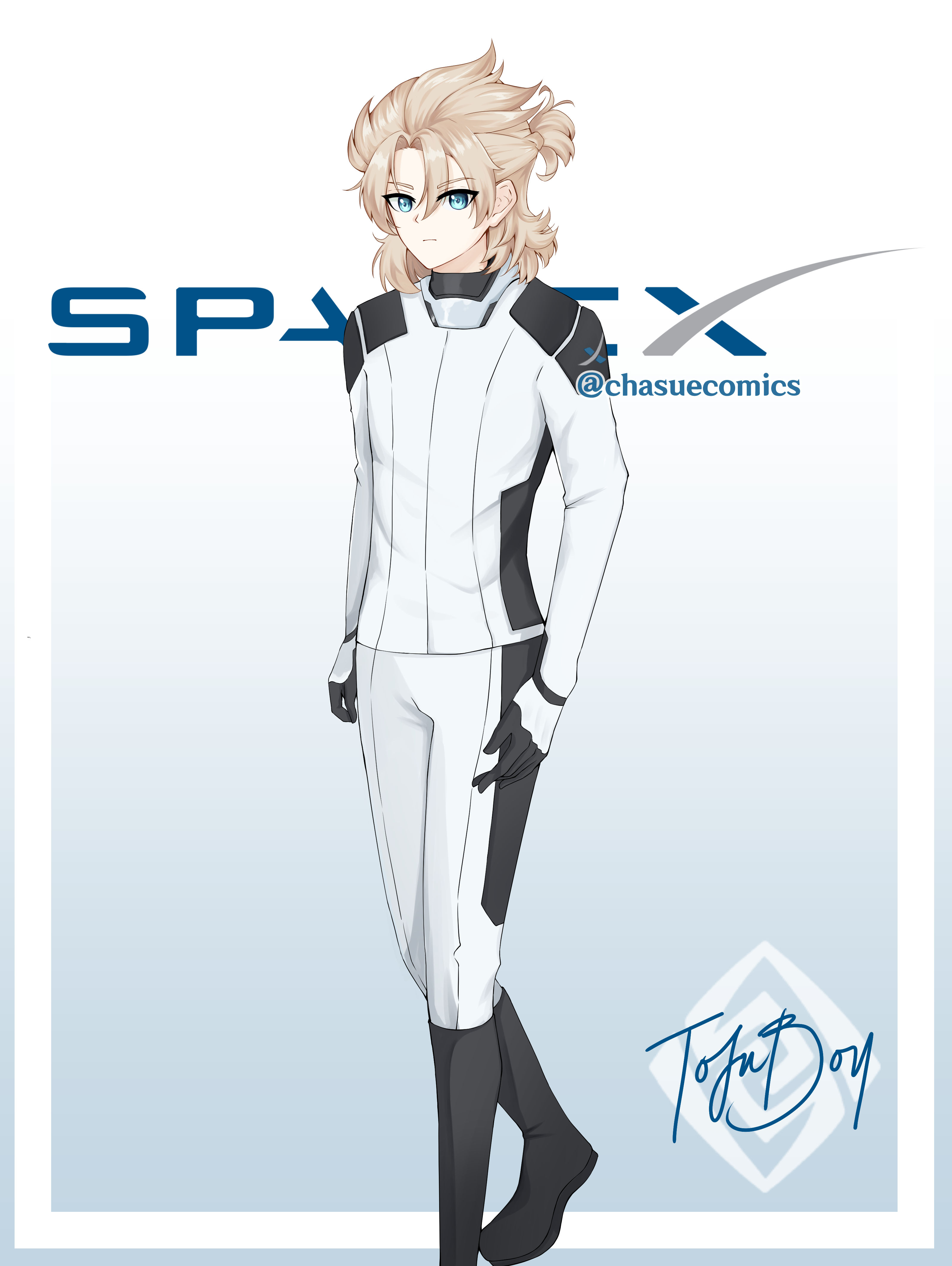 Albedo wearing SpaceX's space suit :D Genshin Impact | HoYoLAB