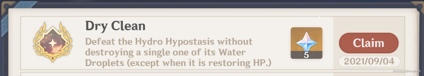 Cute Hydro Cube Achivements Genshin Impact | HoYoLAB