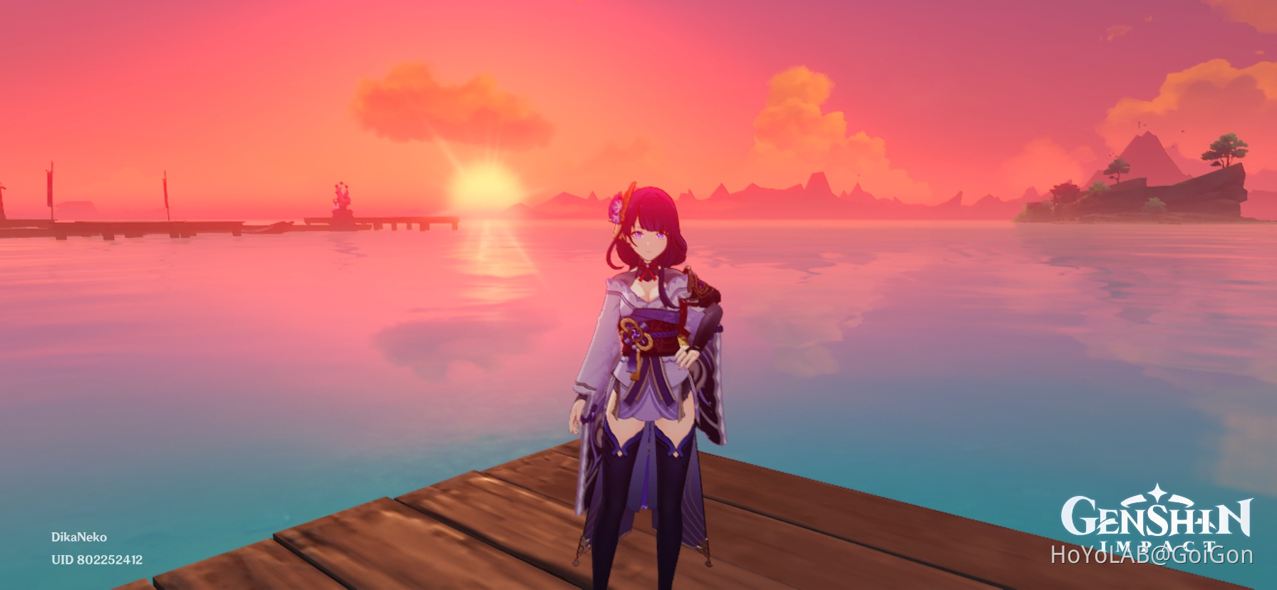 Beautifull sunset in inazuma with raiden shogun ️ Genshin Impact | HoYoLAB