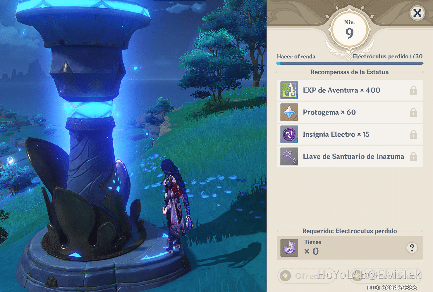 Estatua de los 7 Inazuma (Electróculus) x2 Genshin Impact | HoYoLAB