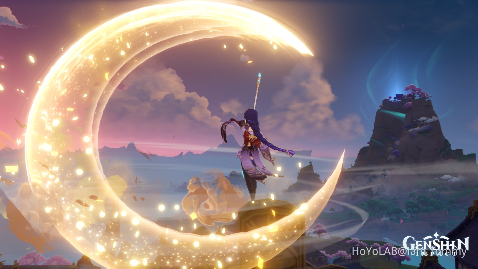 Raiden’s Charge attack is so elegant and graceful !! Genshin Impact ...