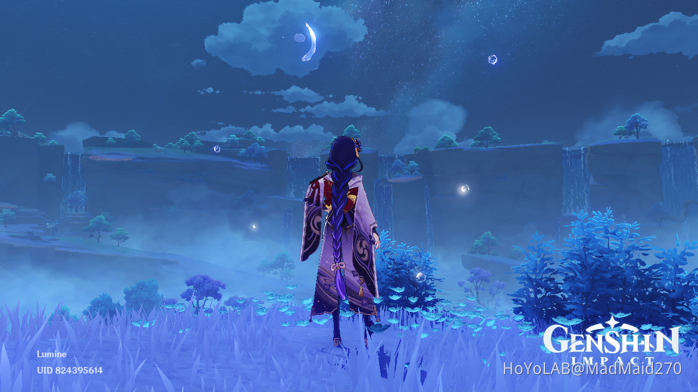 Beautiful night sky of Inazuma Genshin Impact | HoYoLAB
