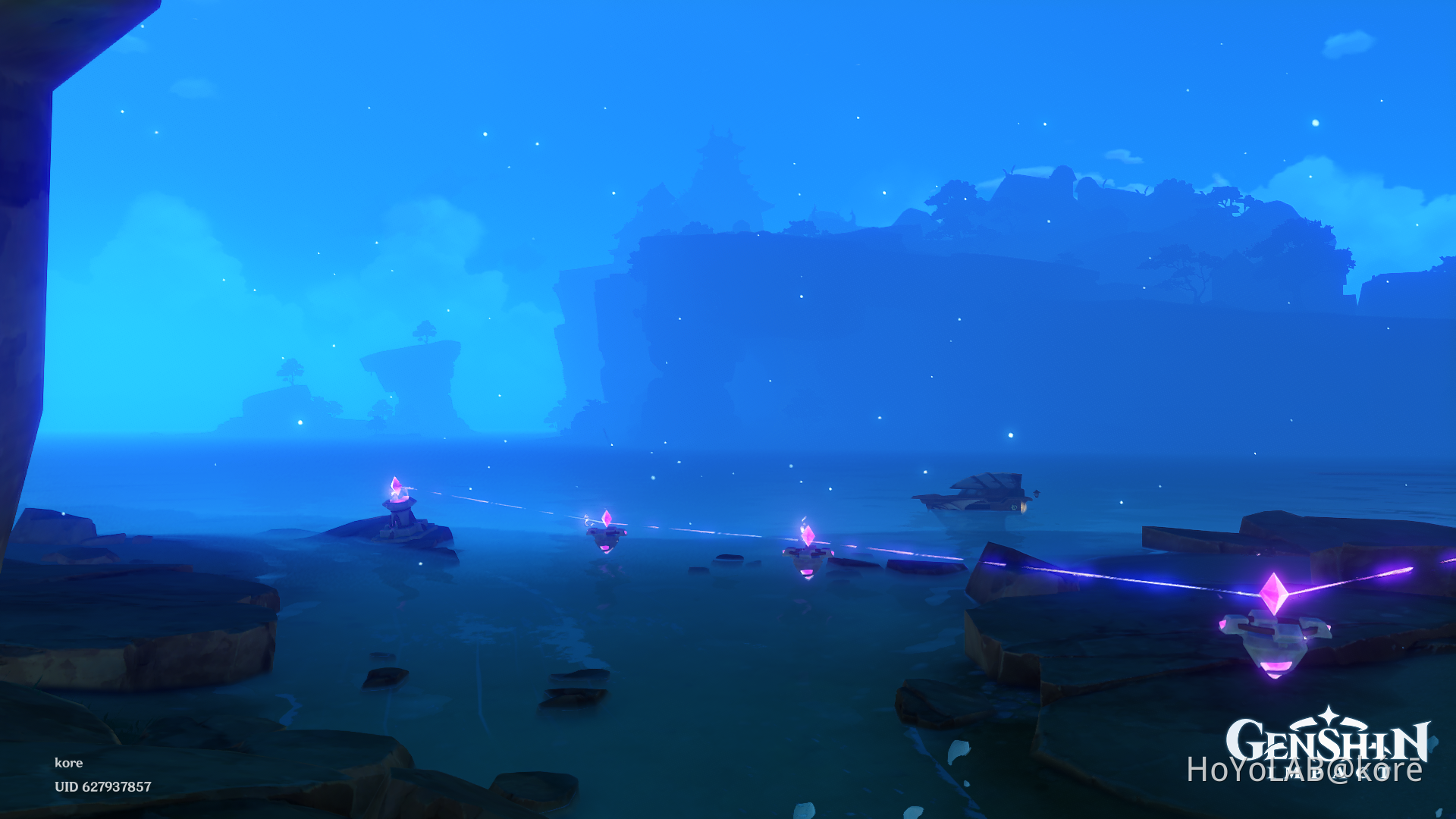 Blue Lights Genshin Impact | HoYoLAB