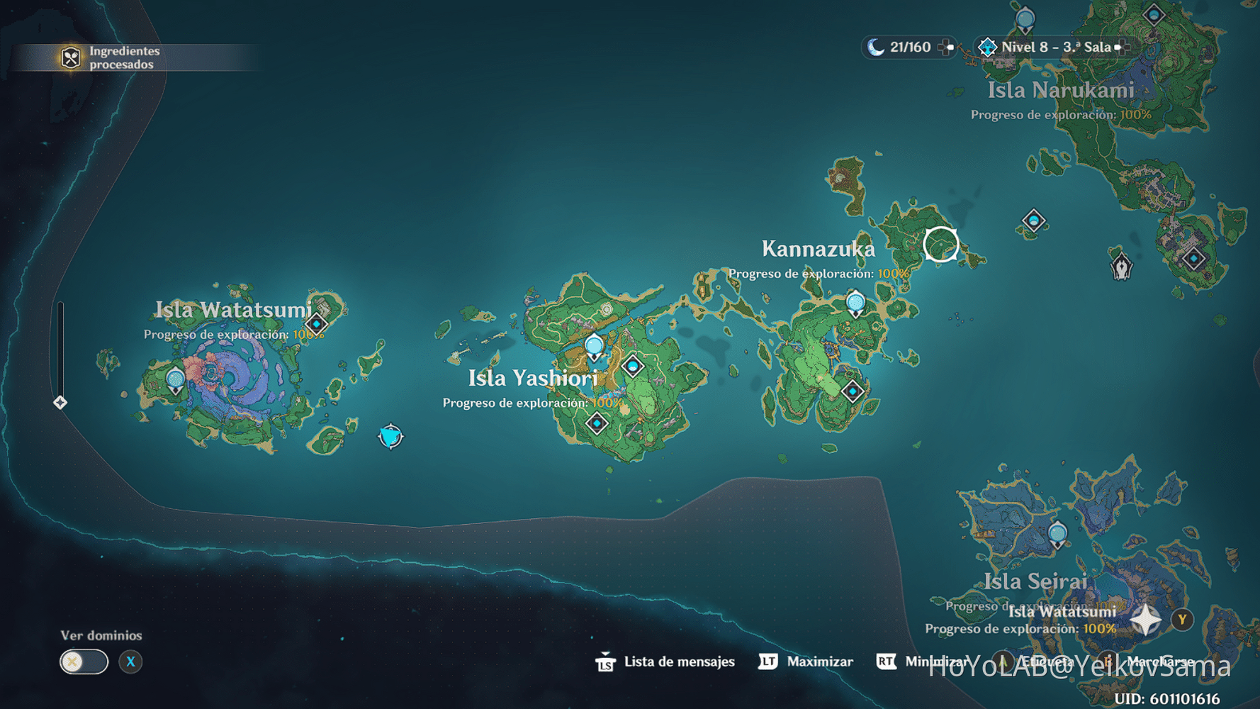 Todas las islas de Inazuma (Hasta la fecha) al 100% Genshin Impact ...