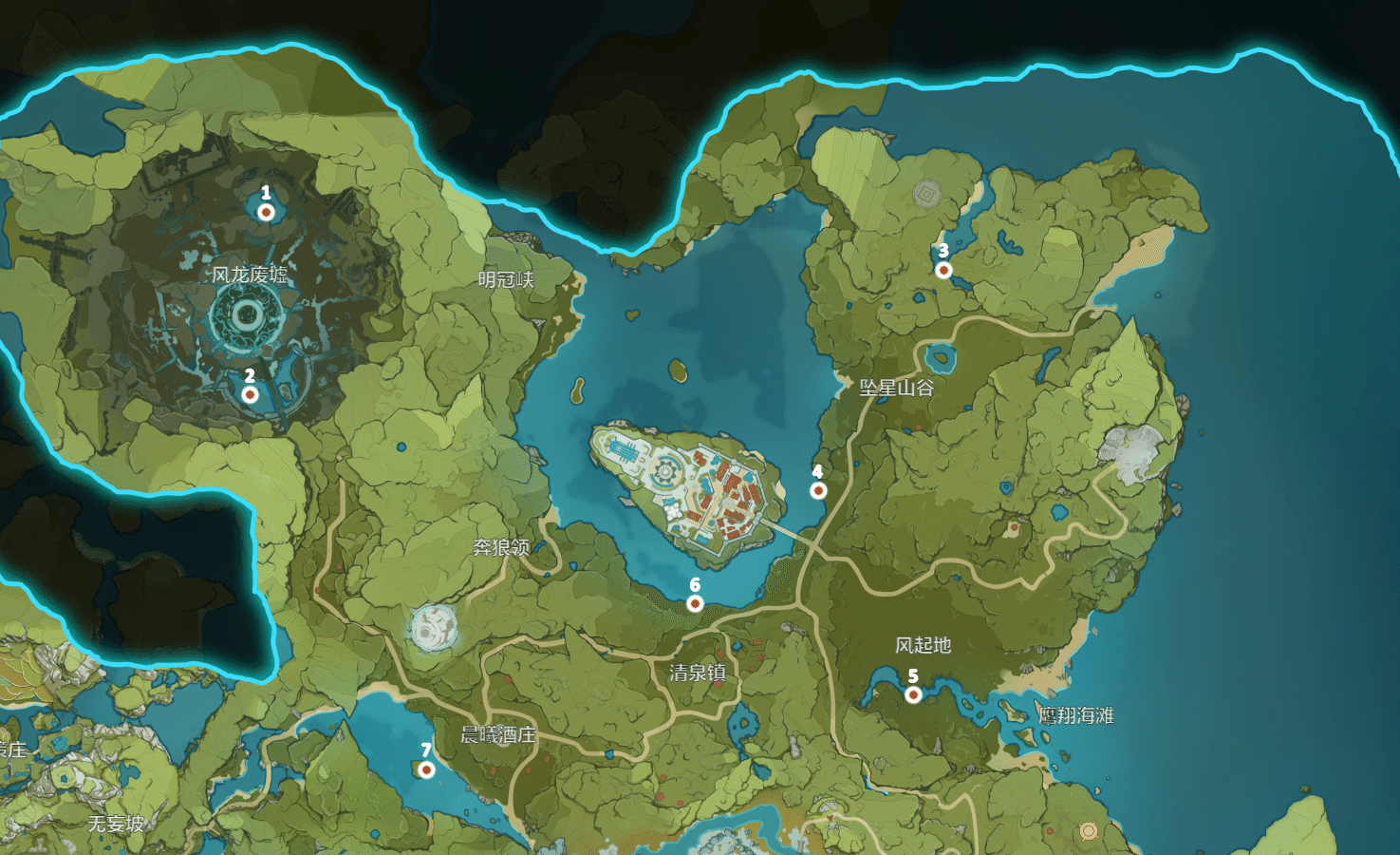 [2.1 GUIDE] All 8 Fishing Spots in Mondstadt & Dragonspine | Genshin ...