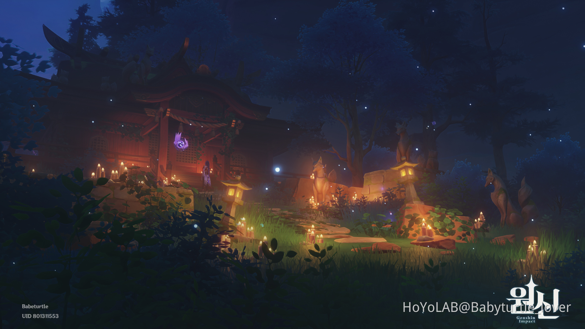 [속세에서 만남의 약속] 버려진 신사와 라이덴 (Raiden with a forgotten temple) Genshin ...