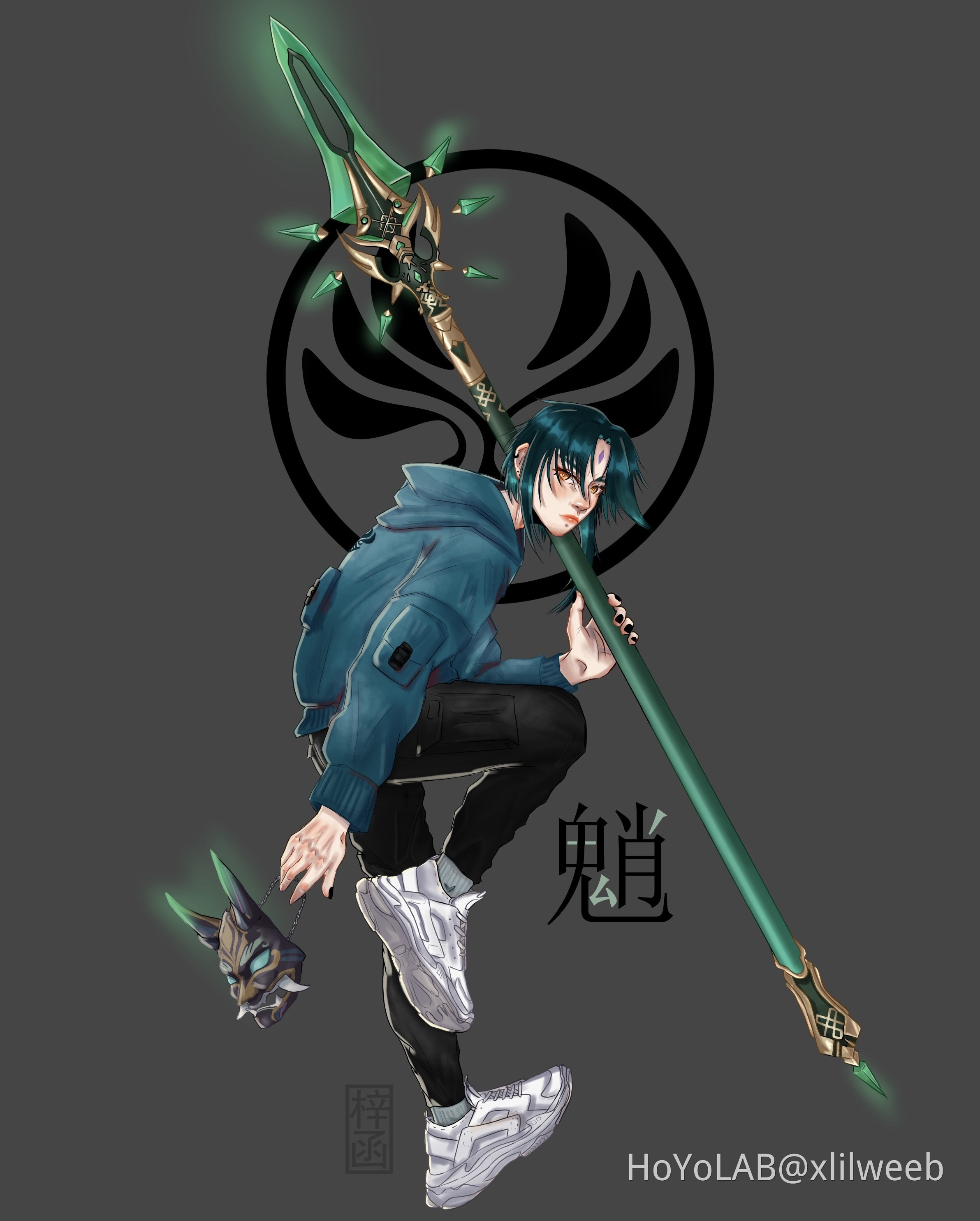 xiao in modern clothes Genshin Impact | HoYoLAB