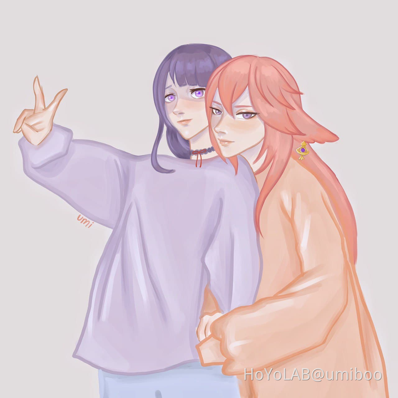 Ei and Miko ! Genshin Impact | HoYoLAB
