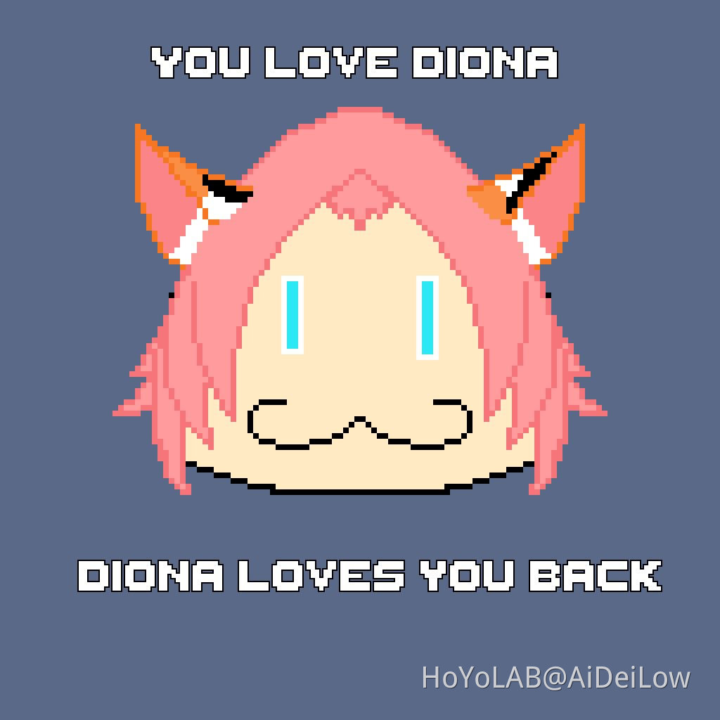 Pixel Art Diona Genshin Impact | HoYoLAB