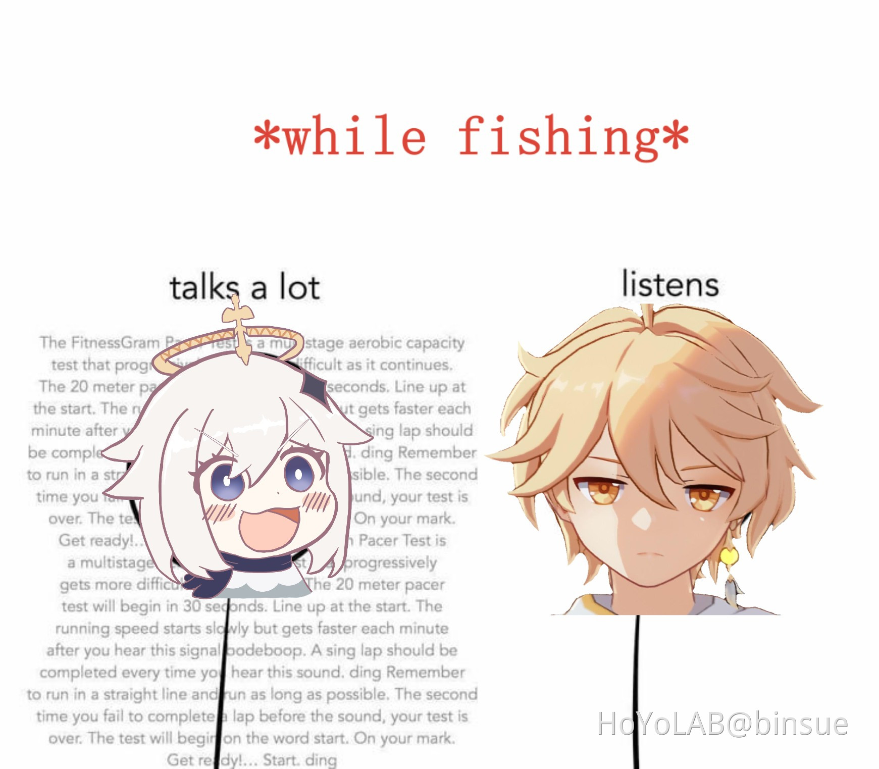 Paimon and Aether while fishing... Genshin Impact | HoYoLAB