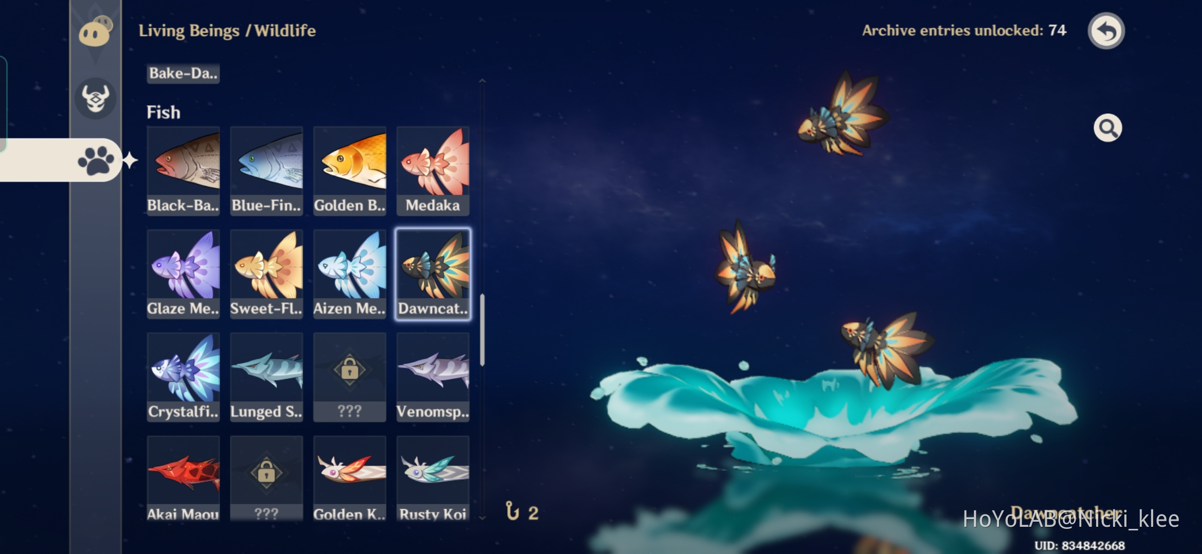 My fishing guide Genshin Impact | HoYoLAB