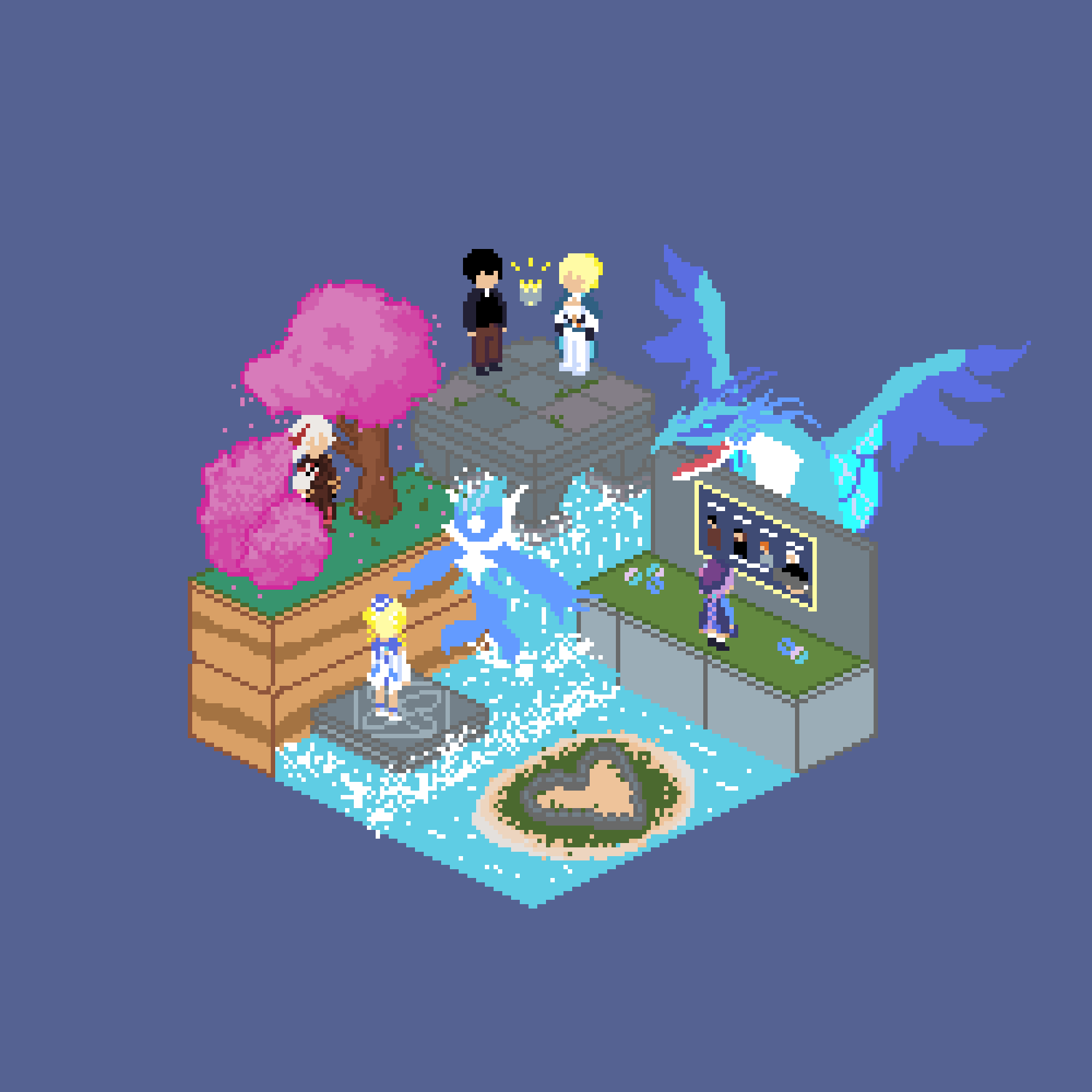 Tuonto Jean pixel art Genshin Impact | HoYoLAB