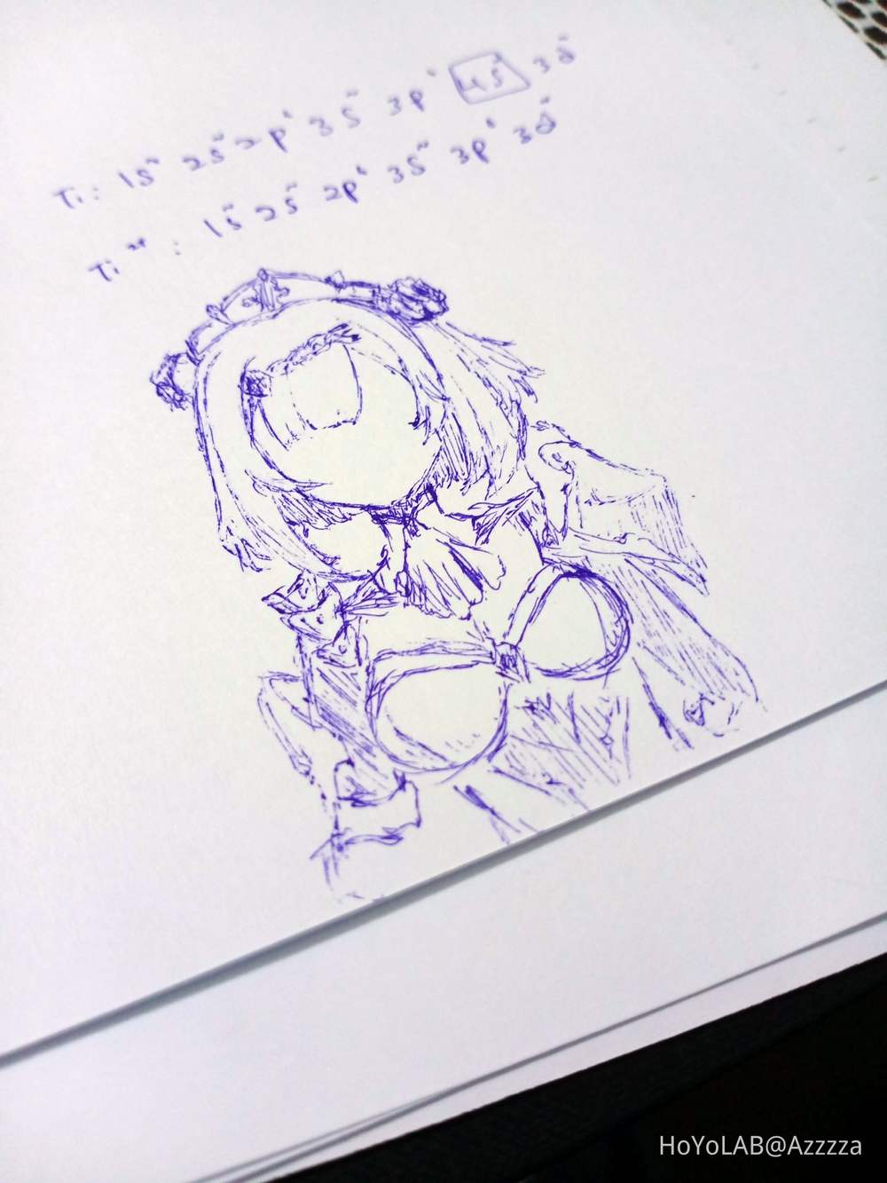 Noelle pen sketch Genshin Impact | HoYoLAB