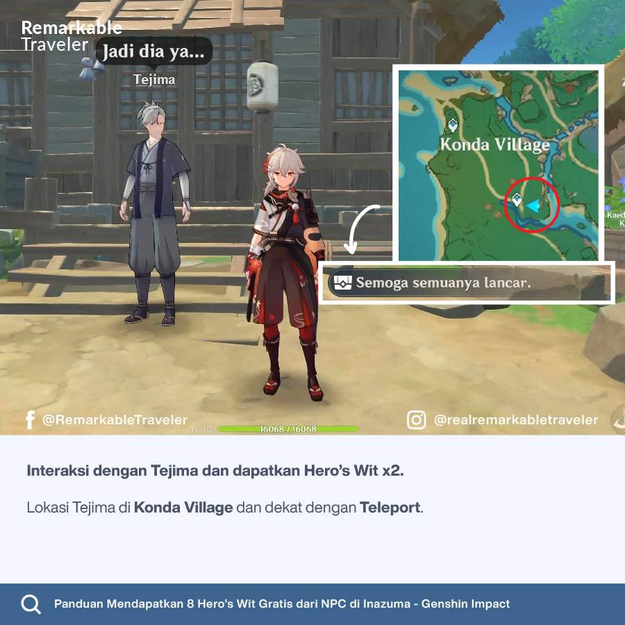 [Guide] 8 Hero's Wit Gratis dari NPC di Inazuma Genshin Impact | HoYoLAB