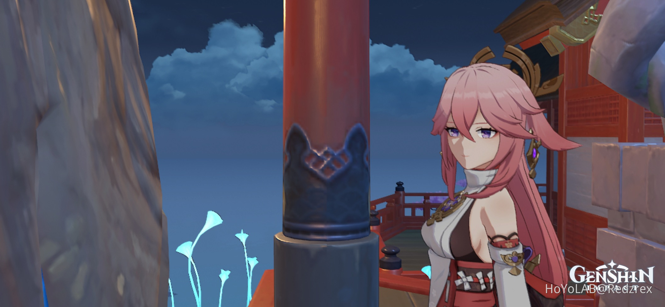 Yes, that red pillar looks nice Genshin Impact | HoYoLAB