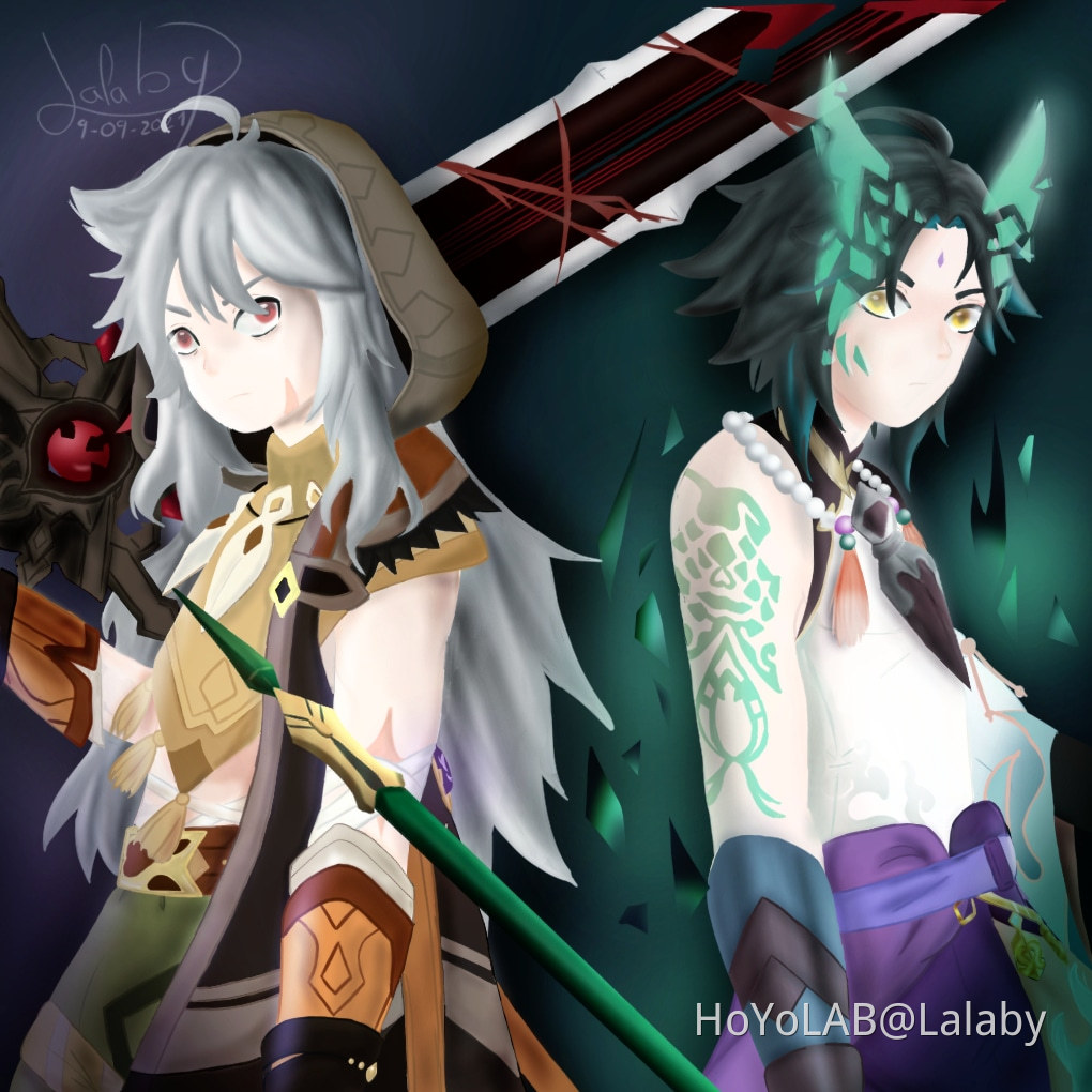 Fanart Razor y Xiao Genshin Impact | HoYoLAB