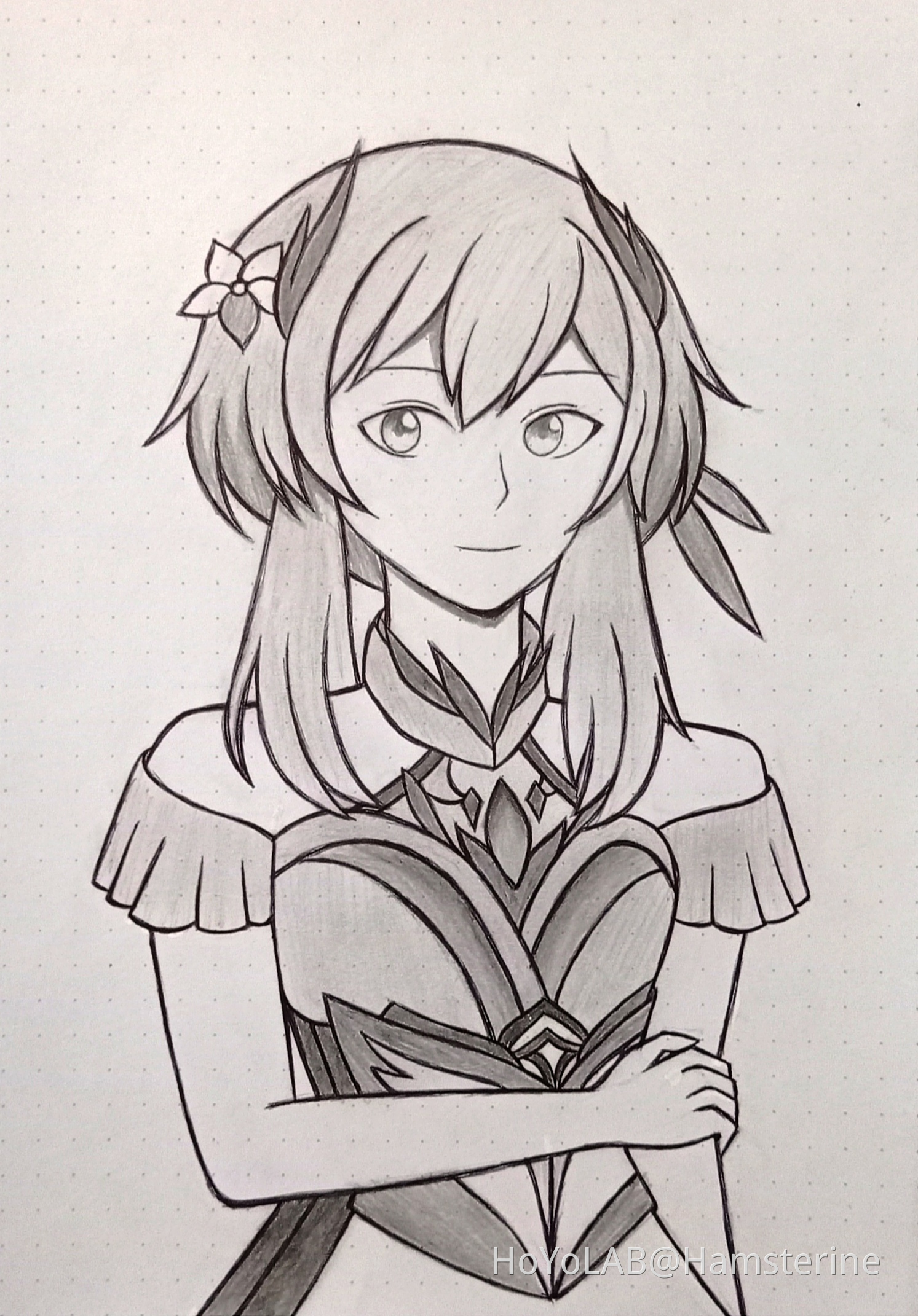 My attempt of drawing Lumine | Genshin Impact | HoYoLAB