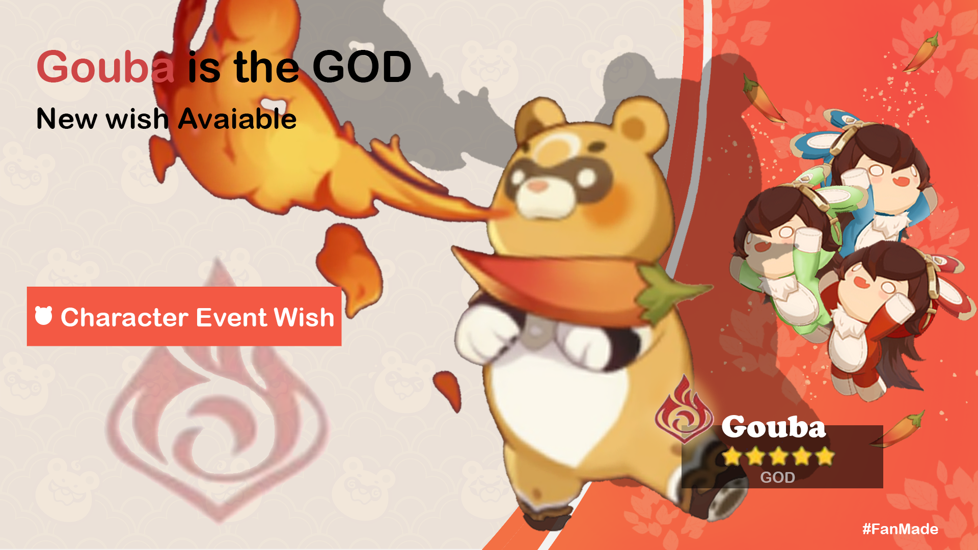 Fan Made Gouba Banner Genshin Impact | HoYoLAB