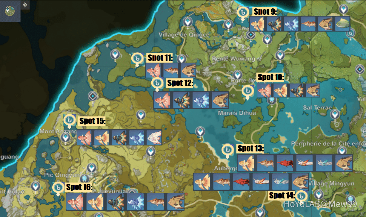 Guide de pêche : Appâts, espèces et spots de poissons, obtention de la ...