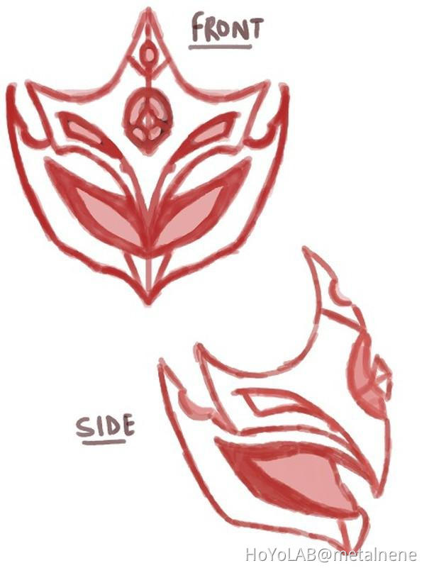 rough sketch of childe's mask Genshin Impact | HoYoLAB
