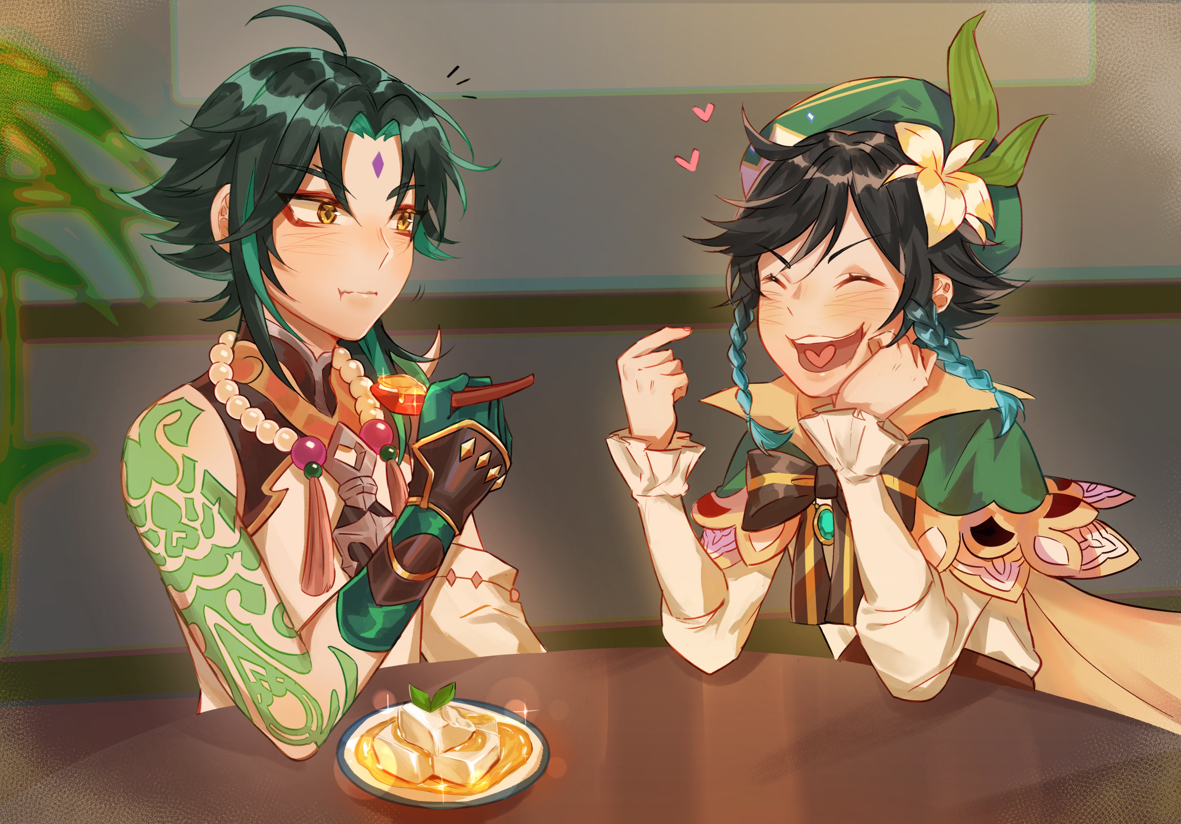 Almond tofu and a whole mess🍃 Genshin Impact | HoYoLAB