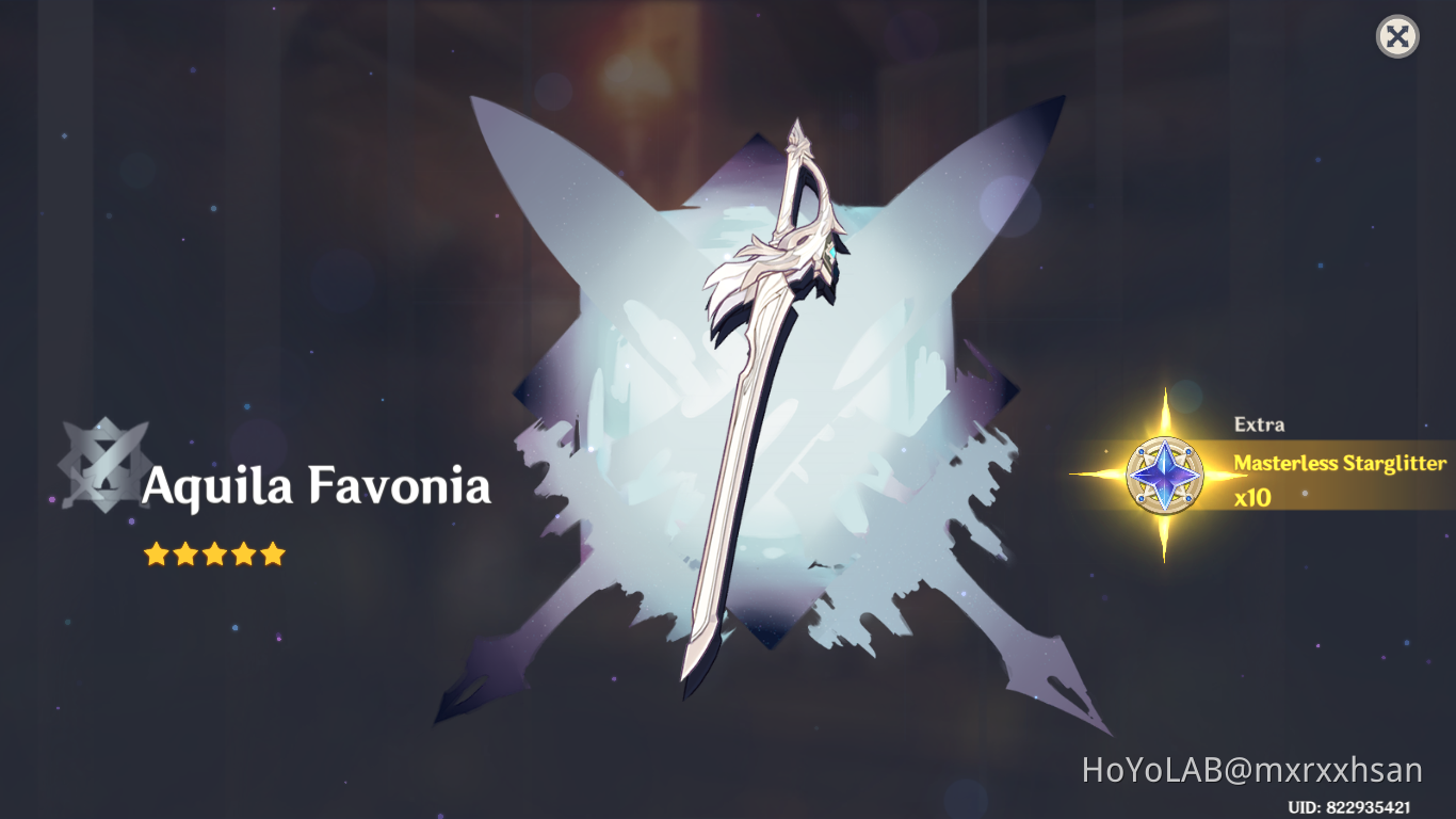 5* weapon [standard banner] Genshin Impact | HoYoLAB