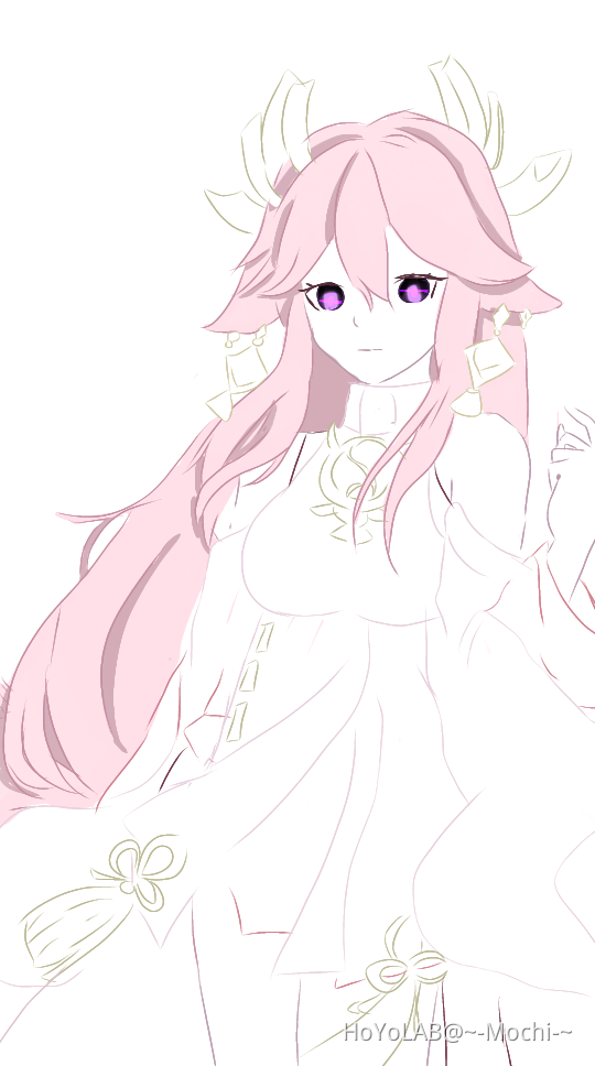 Yae Miko in progress Genshin Impact | HoYoLAB