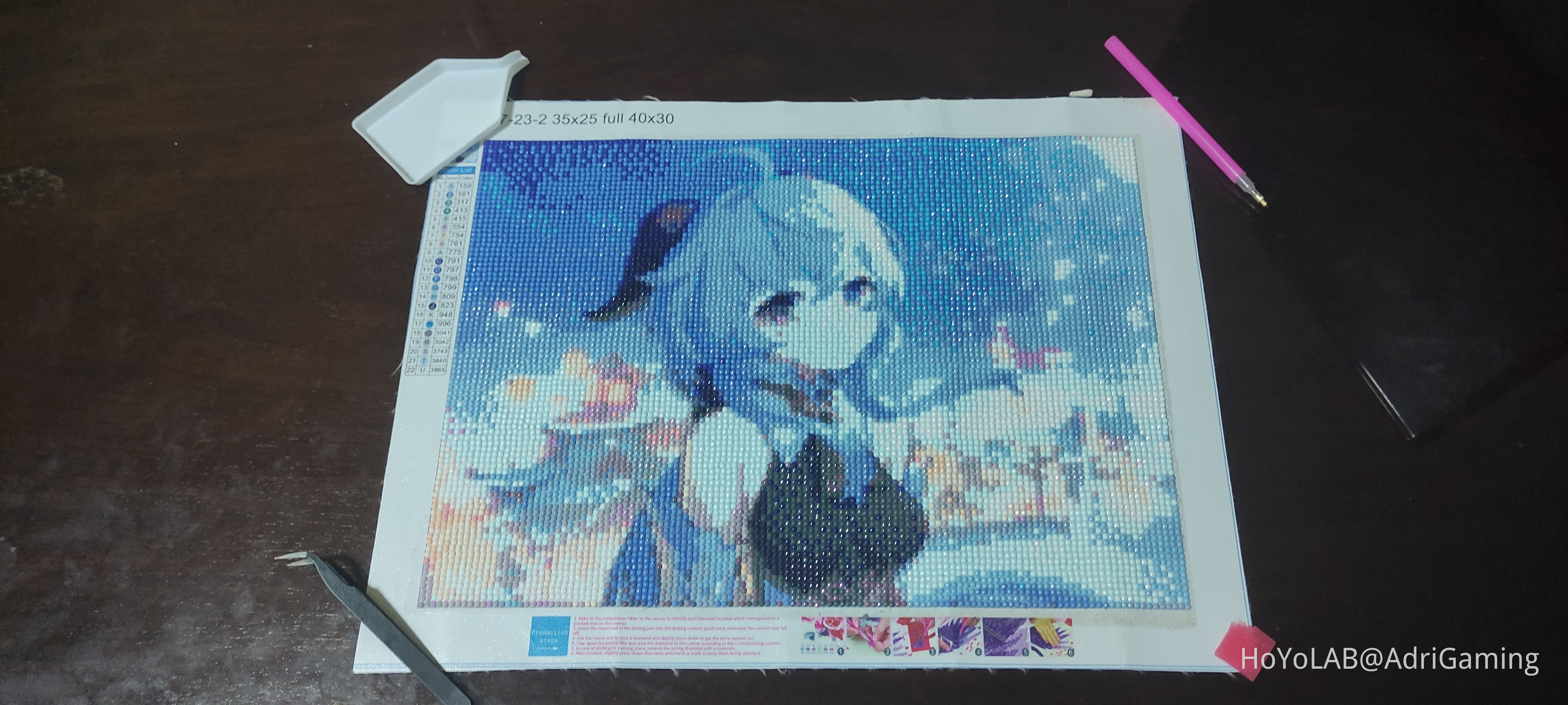 Ganyu Diamond Painting Art Made by Me AdriGaming Genshin Impact | HoYoLAB