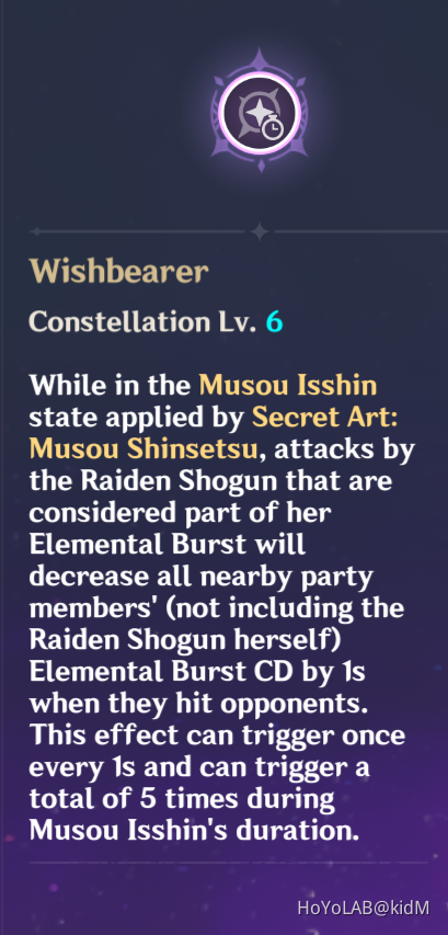 Dicussion about the effect of c6 raiden shogun Genshin Impact | HoYoLAB