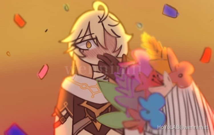 blushing aether Genshin Impact | HoYoLAB