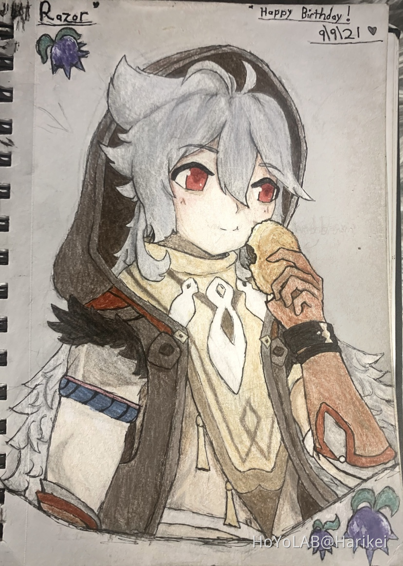 Late sketch for Razor's birthday Genshin Impact | HoYoLAB