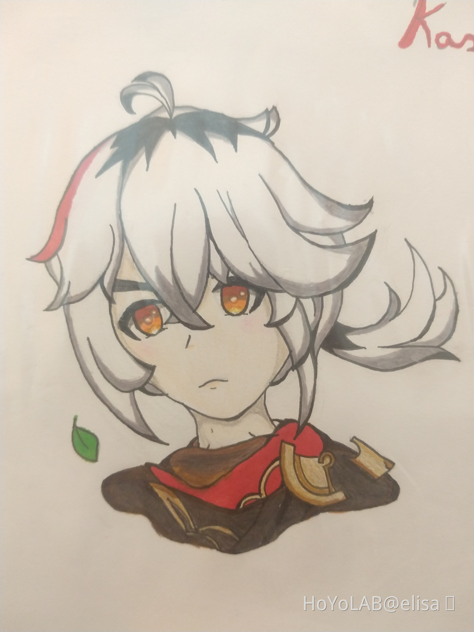 desenho do nosso lindo kazuza Genshin Impact | HoYoLAB