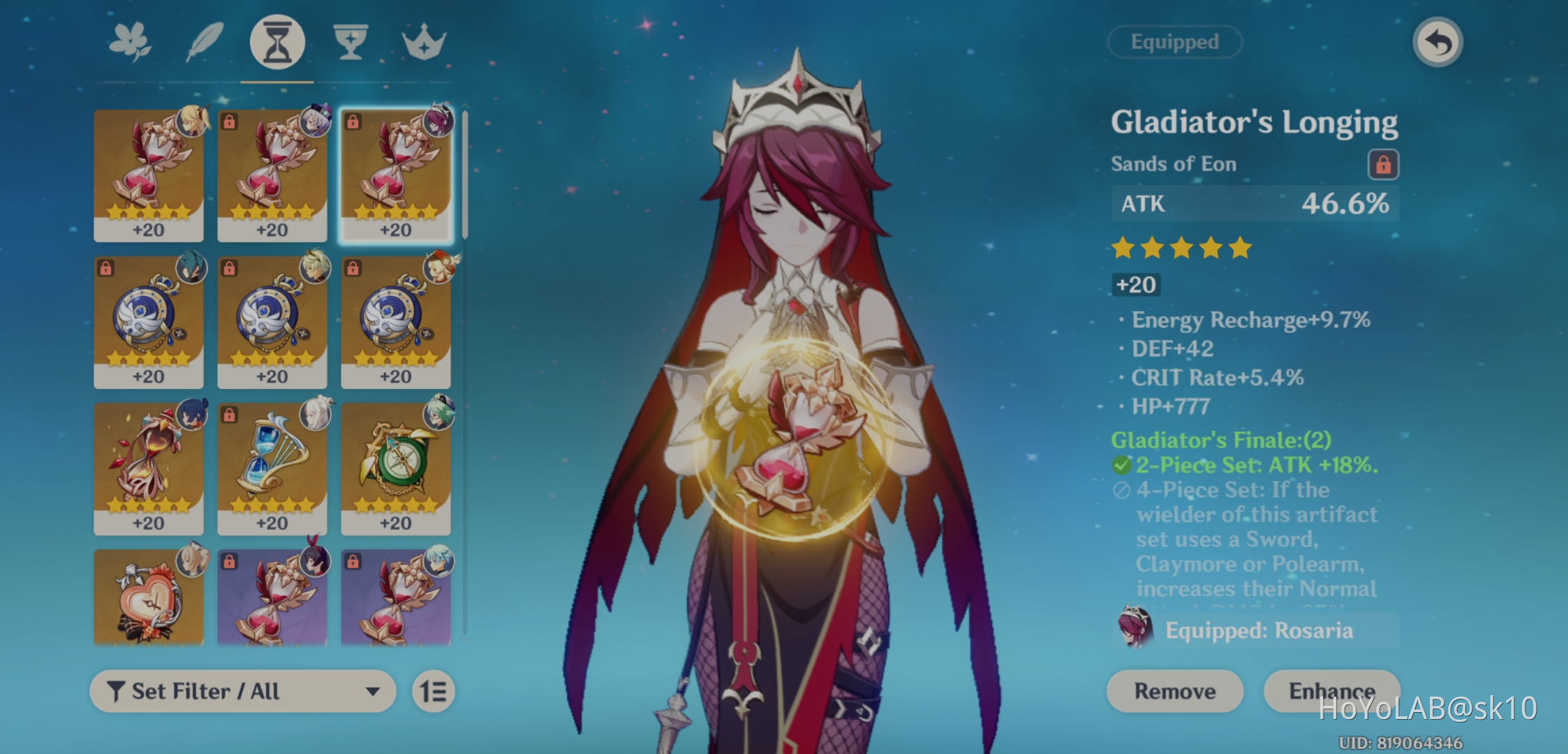 Rosaria Cryo support build | Genshin Impact | HoYoLAB