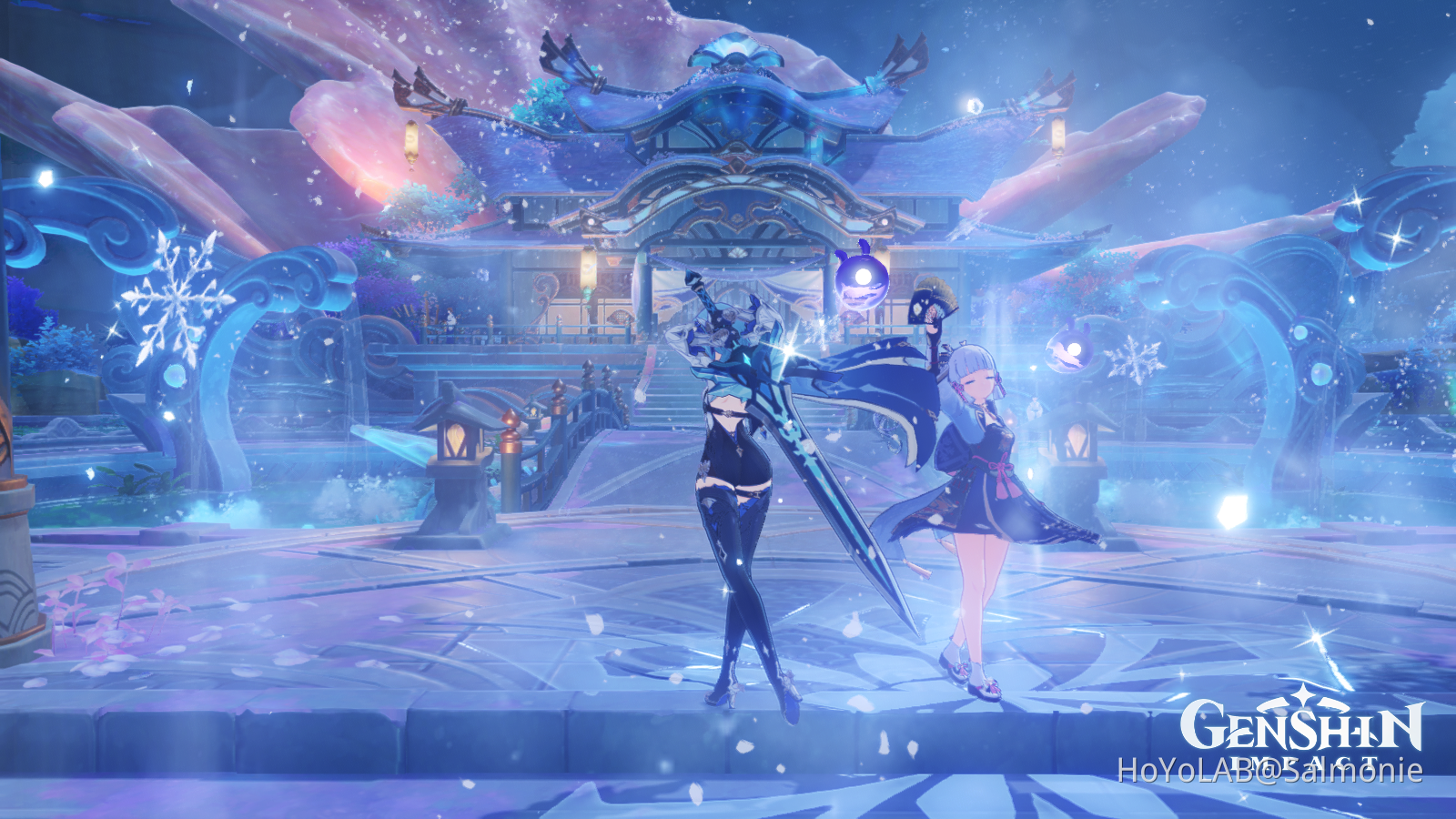 Epic Eula pose with Ayaka Genshin Impact | HoYoLAB