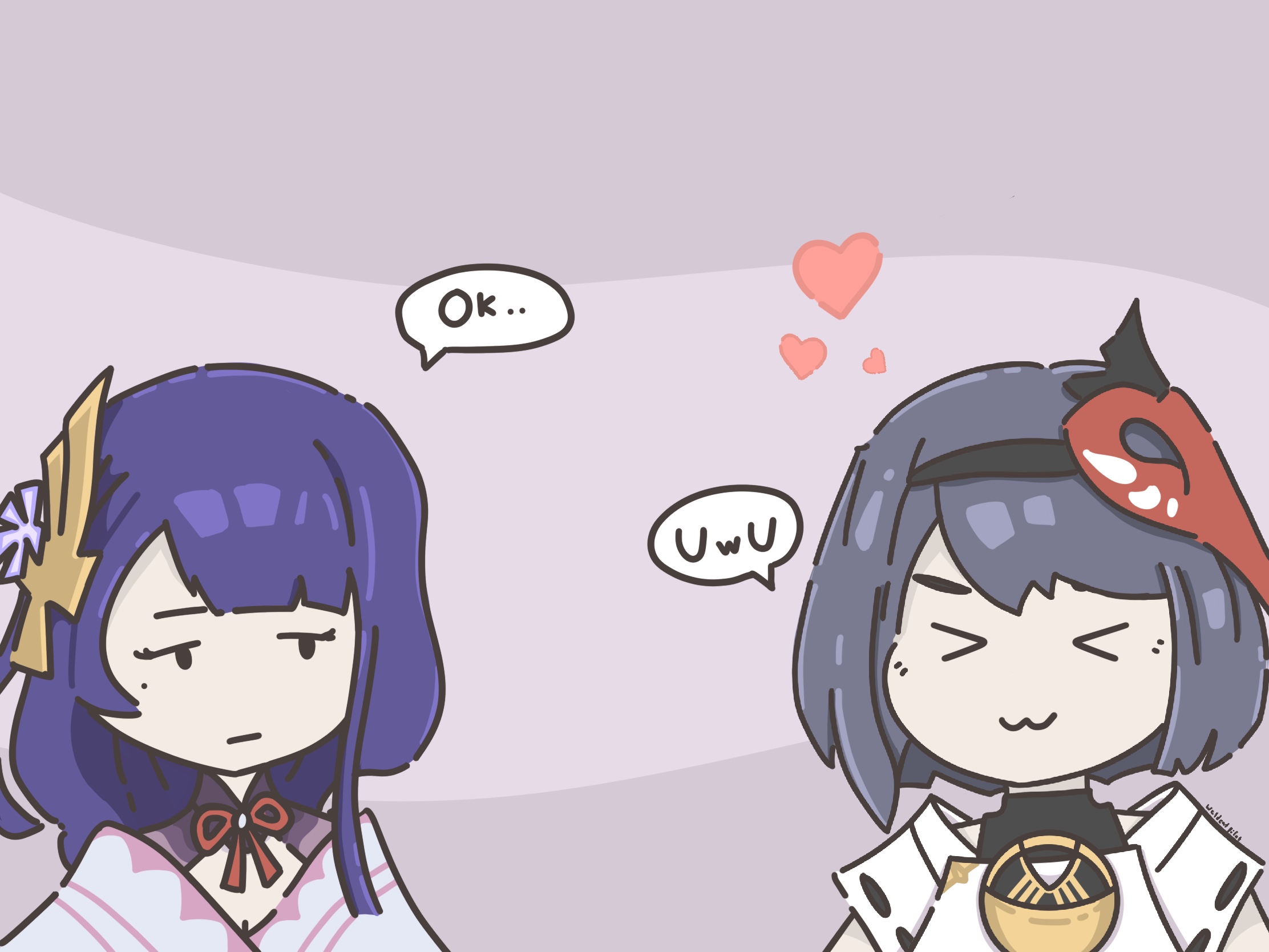 raiden shogun and kujou sara uwu Genshin Impact | HoYoLAB