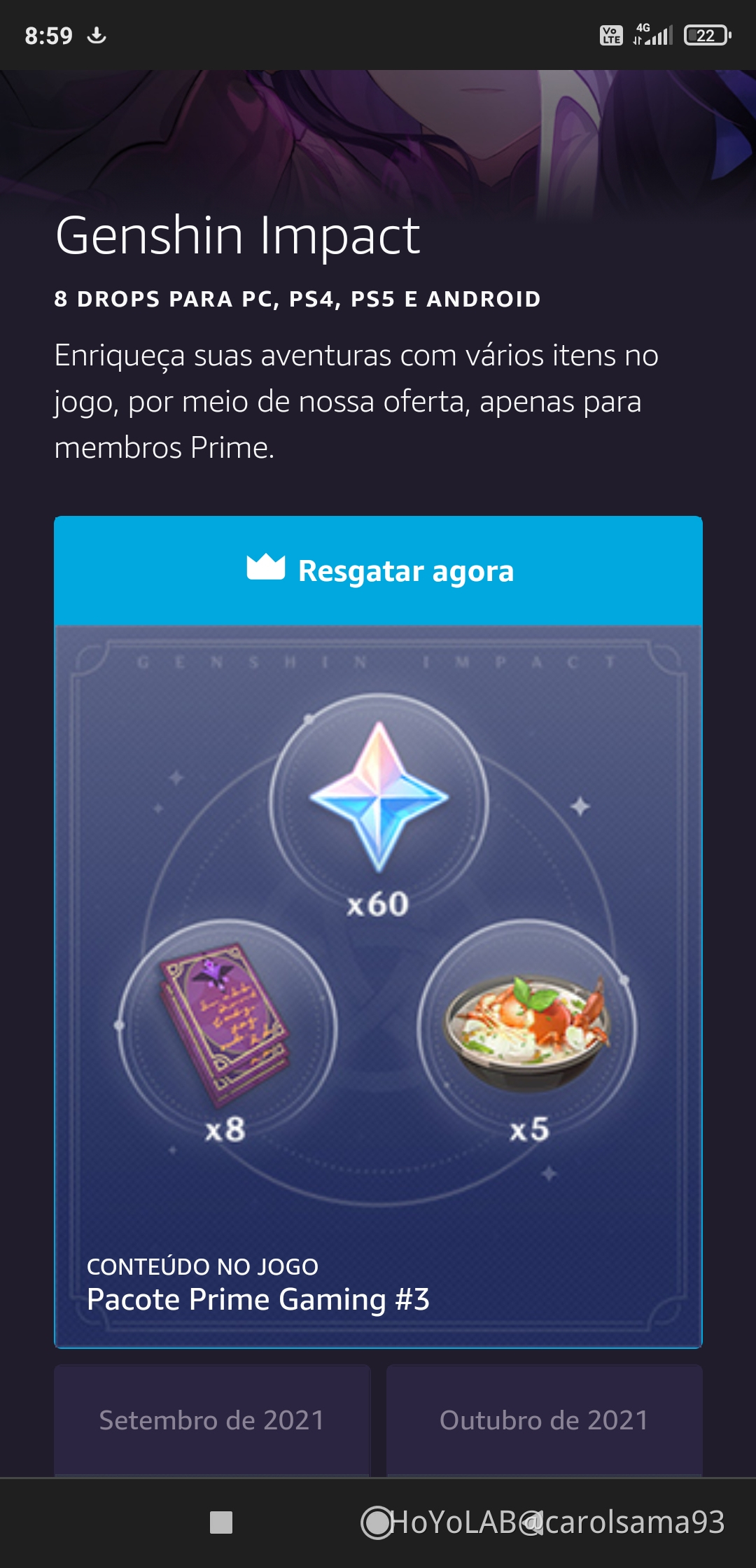 Código do prime games, quem chegar primeiro, leva (up 3 codes) Genshin ...