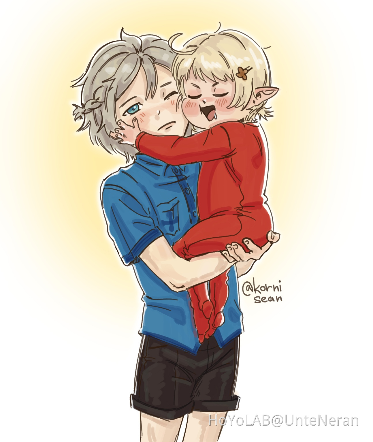 i drew kid albedo & baby klee^^ Genshin Impact | HoYoLAB