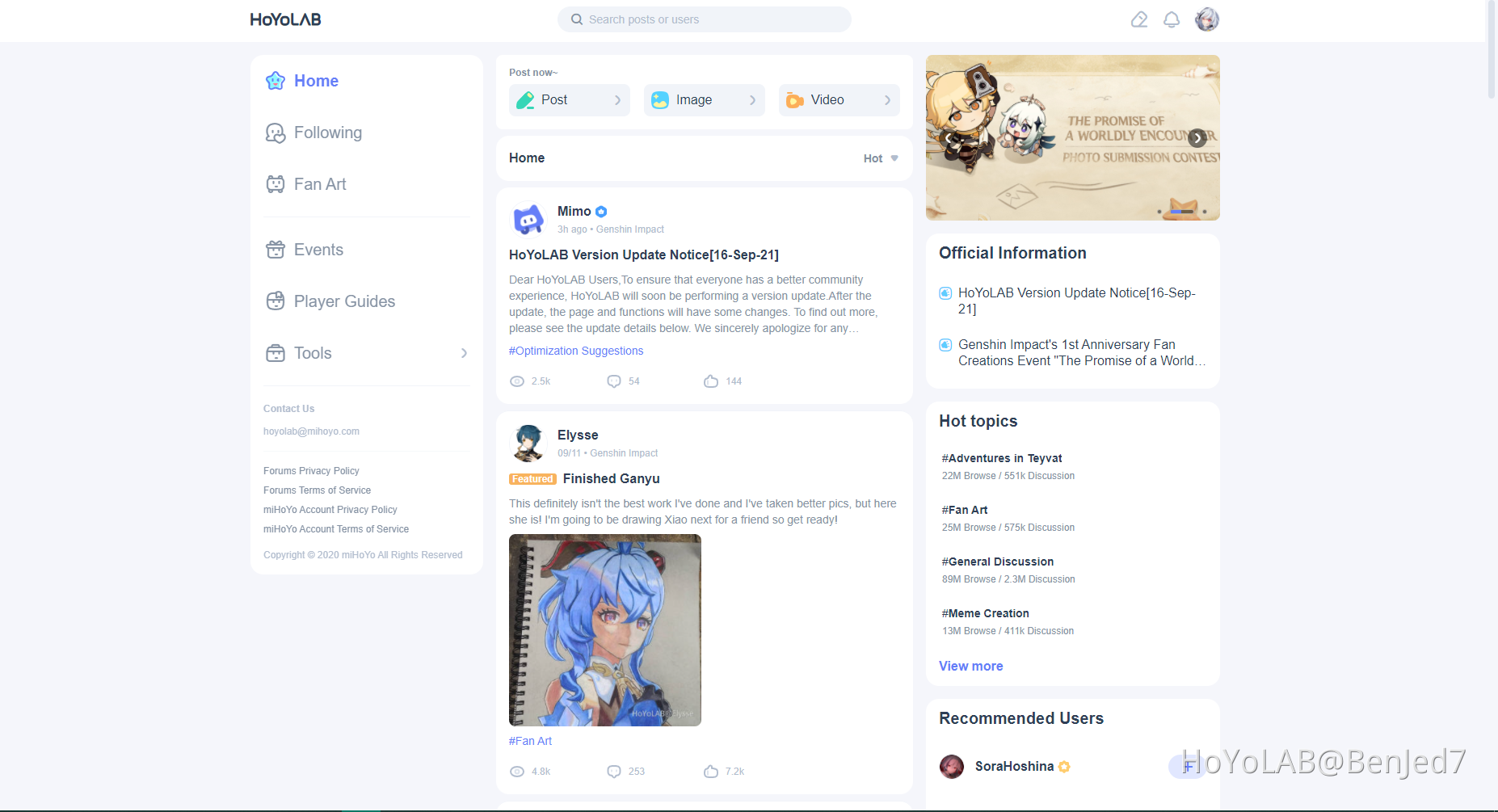 NEW UI HOYOLAB Genshin Impact | HoYoLAB