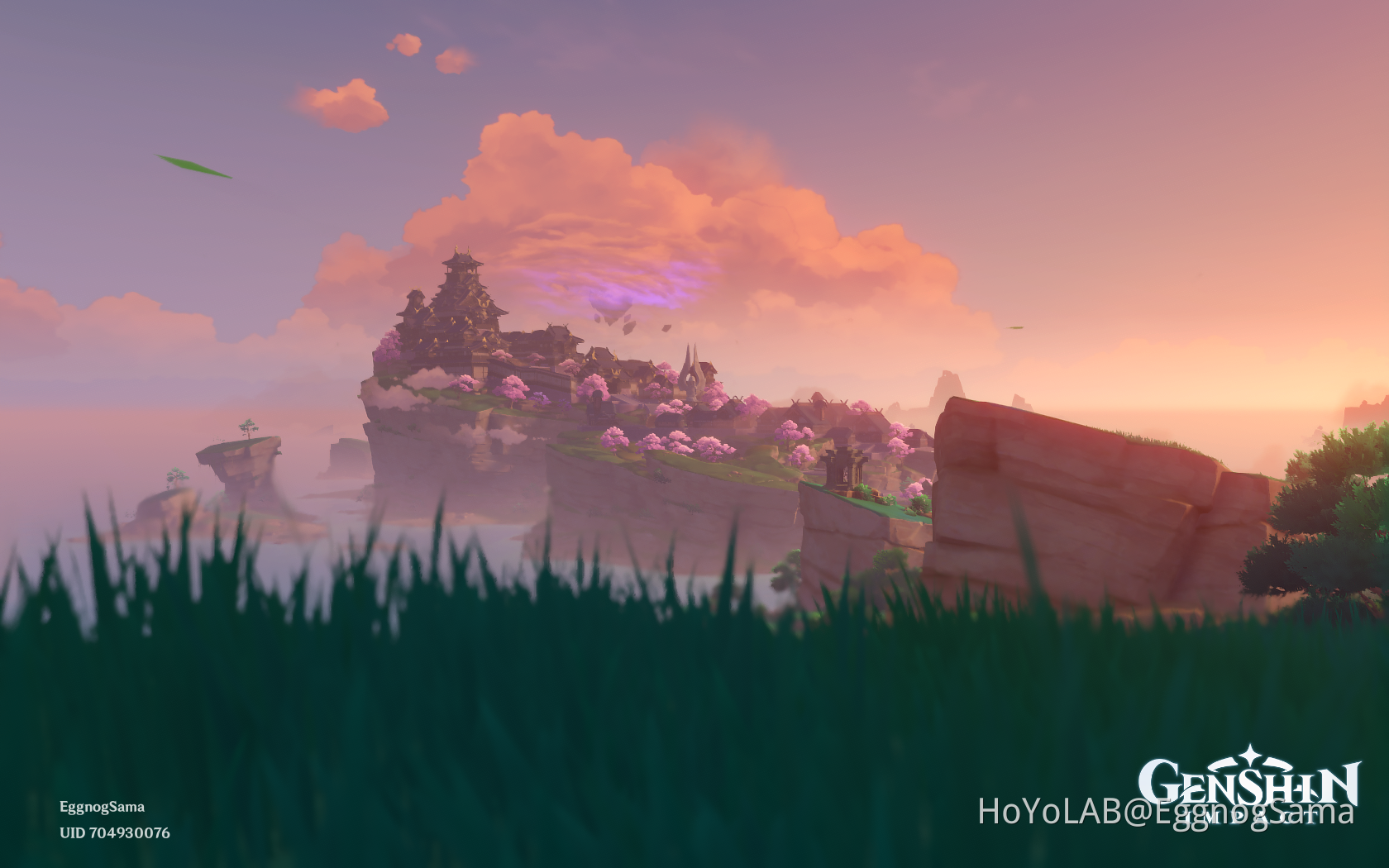 Inazuma city with a sunset Genshin Impact | HoYoLAB