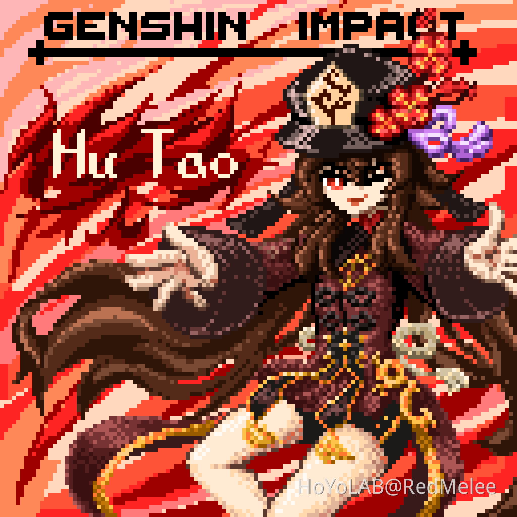 Pixel Arts - Eula , Raiden , Hutao Genshin Impact | HoYoLAB